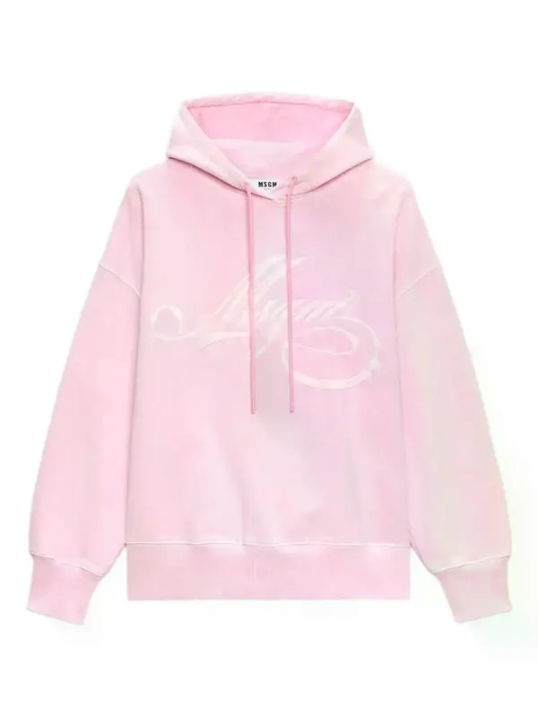MSGM Logo-embroidered Hoodie