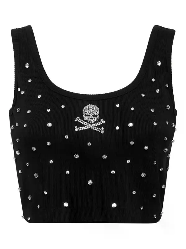 Philipp Plein Rhinestone-embellished Top