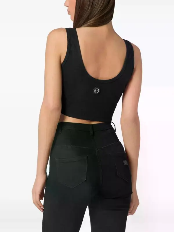 Philipp Plein Rhinestone-embellished Top