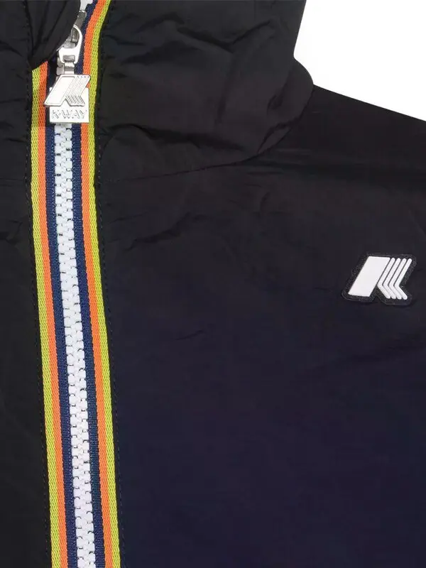 K-WAY Logo-patch Jacket - Black