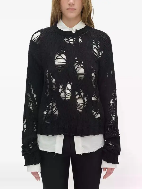 ANN DEMEULEMEESTER Open-knit Sweater