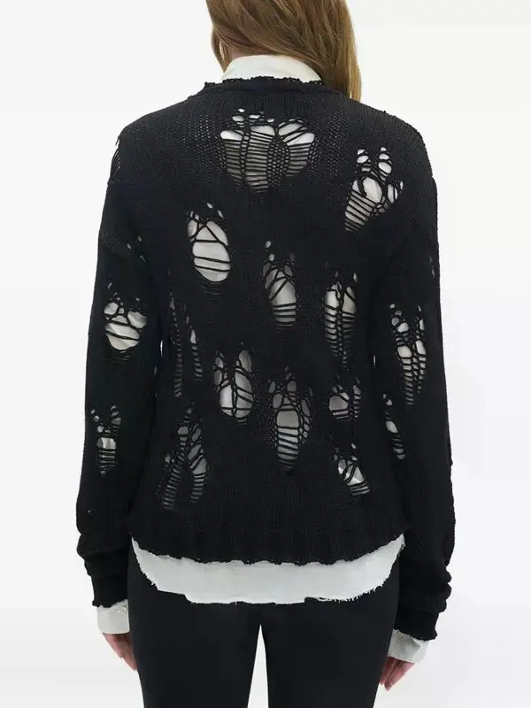 ANN DEMEULEMEESTER Open-knit Sweater