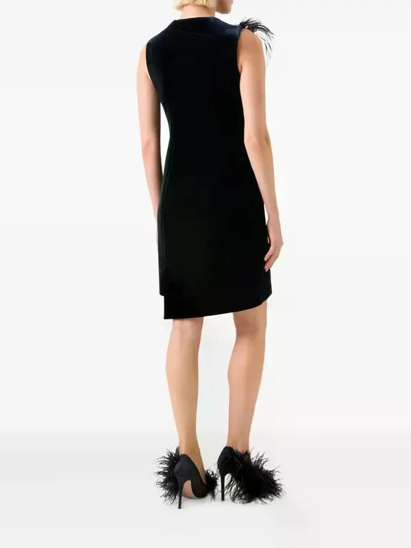 Akris Feather-trimmed Dress