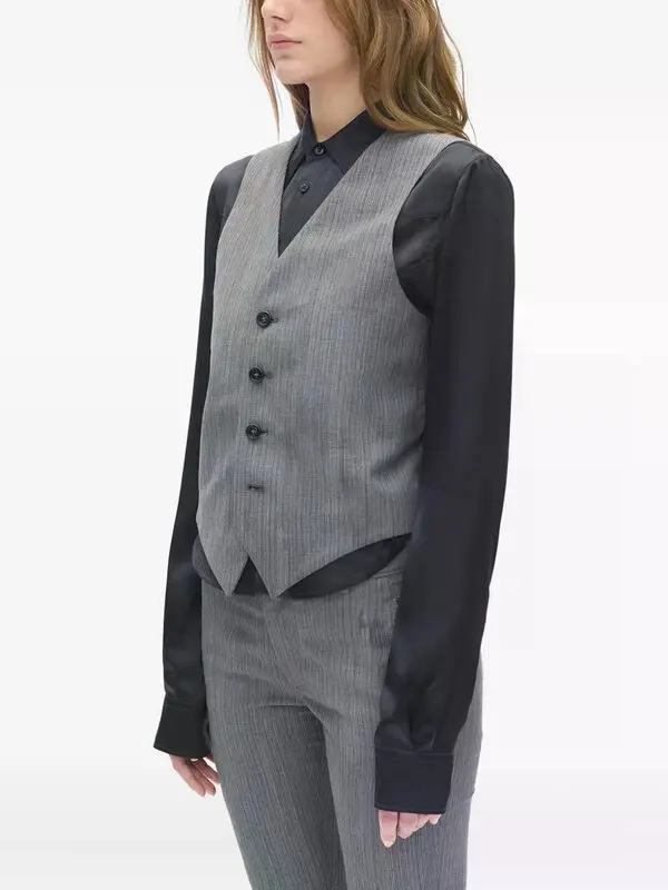 ANN DEMEULEMEESTER Pinstripe Waistcoat