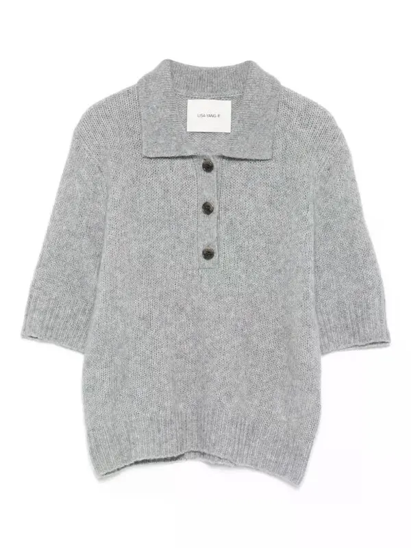 LISA YANG Polo Button Sweater