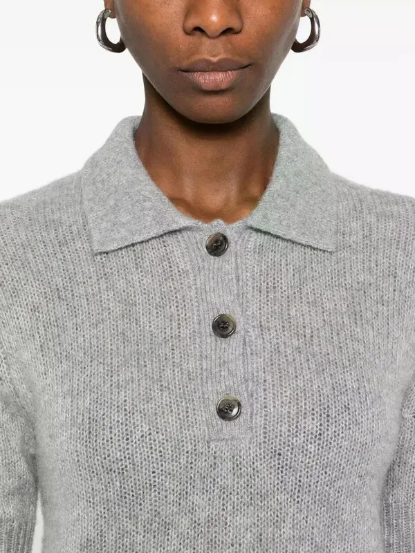 LISA YANG Polo Button Sweater