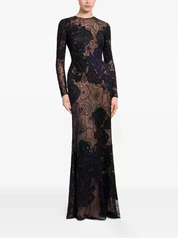 Elie Saab Bead-embellished Maxi Dress