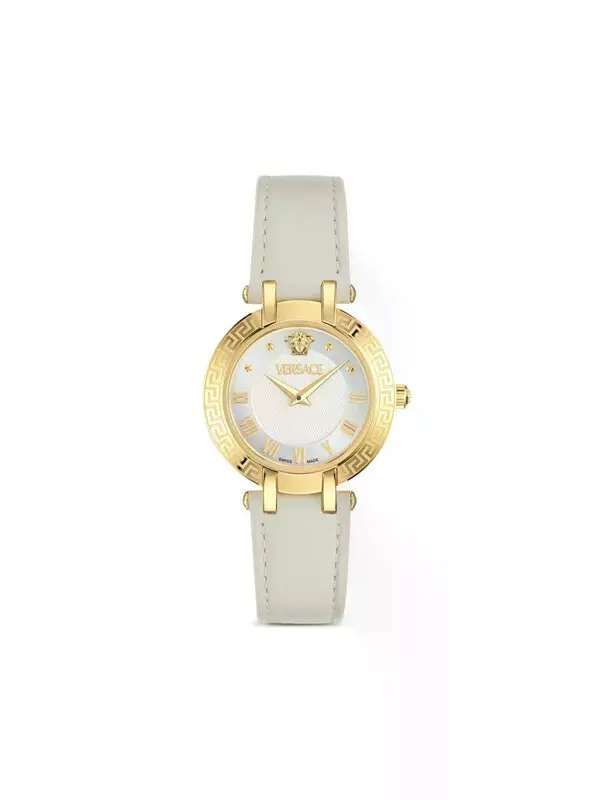 Versace Greca-bezel 34mm Watch - White