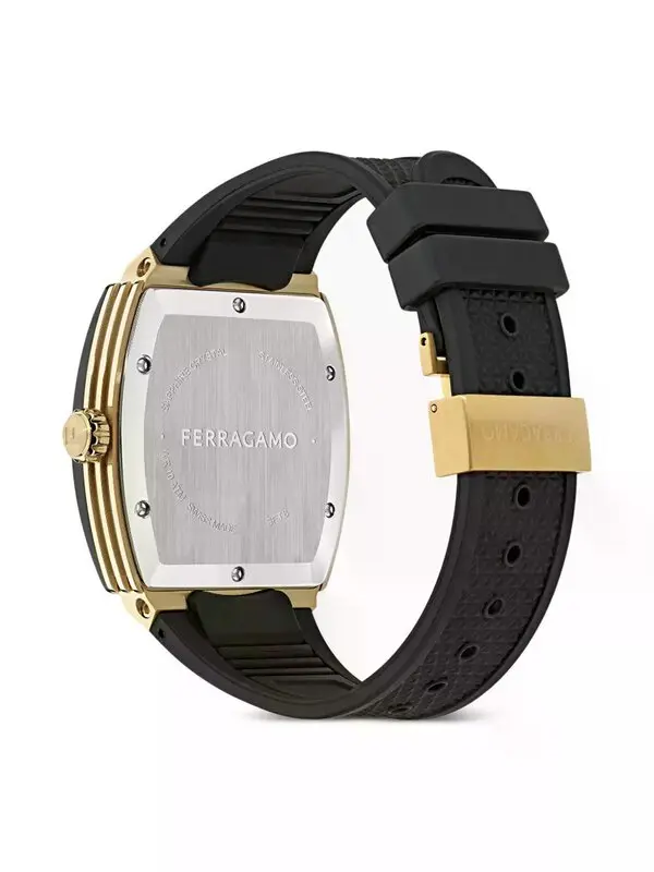 FERRAGAMO F-80 Tonneau 42mm Watch - Black