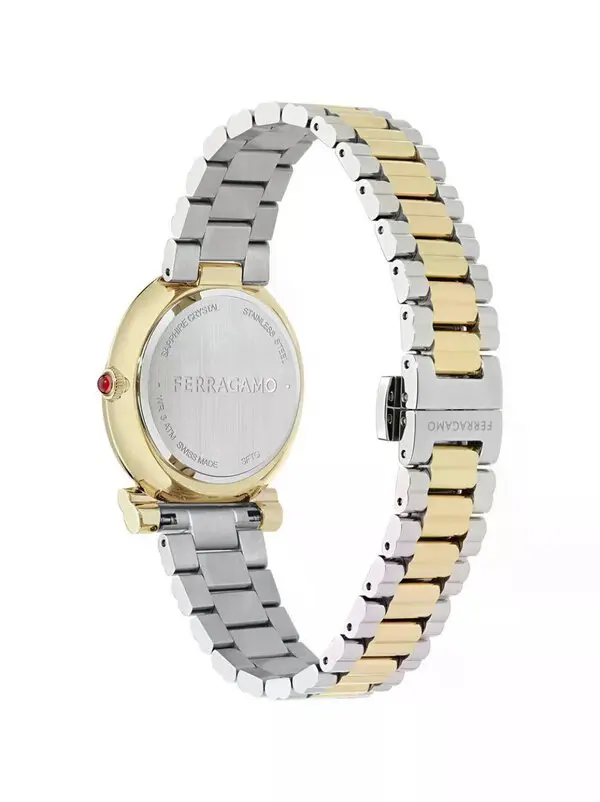 FERRAGAMO Gancini Twisted 32mm Watch - Grey