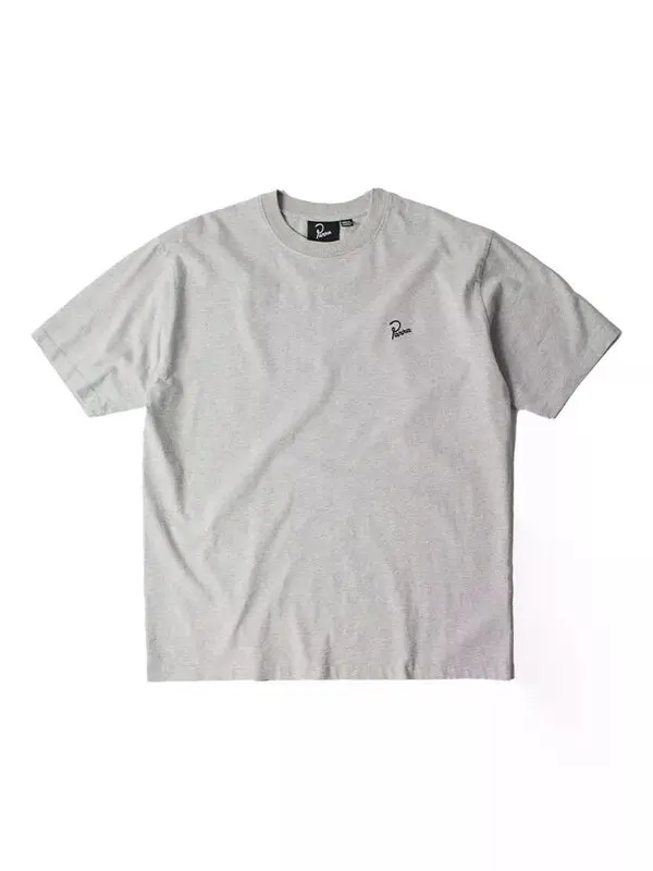 PARRA Signature-embroidered Short-sleeve Tee - Grey