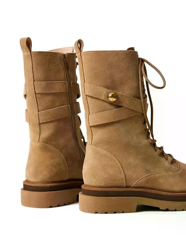 TWINSET Lace-up Strap Boots