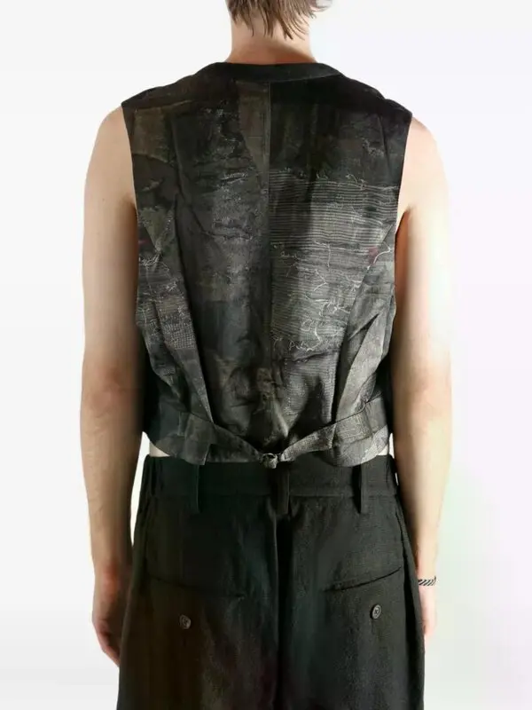 ZIGGY CHEN Buttoned Wool Gilet