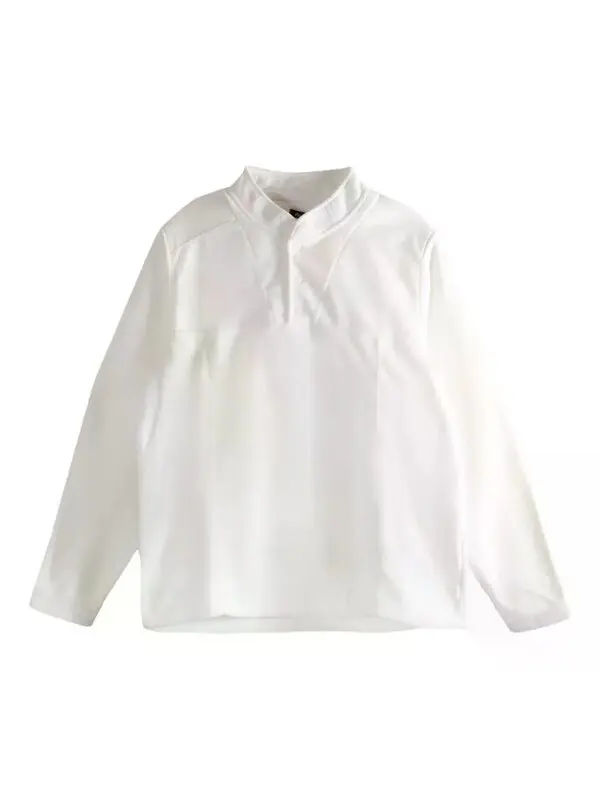 MALBON Band-collar Polo Shirt - White