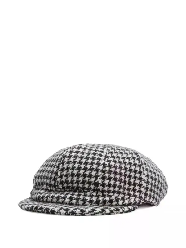 Dolce & Gabbana Houndstooth Short-brim Cap - Black