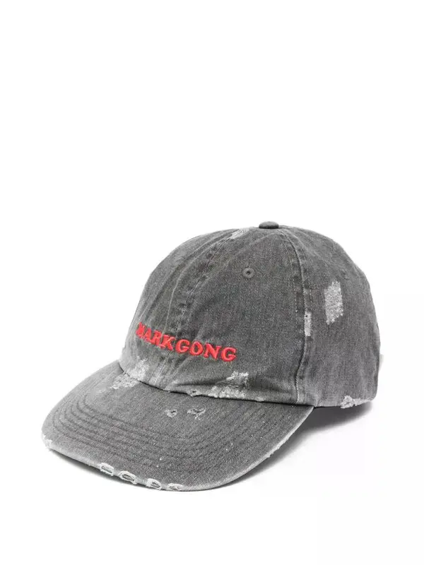 MARKGONG Distressed-effect Baseball Cap - Grey