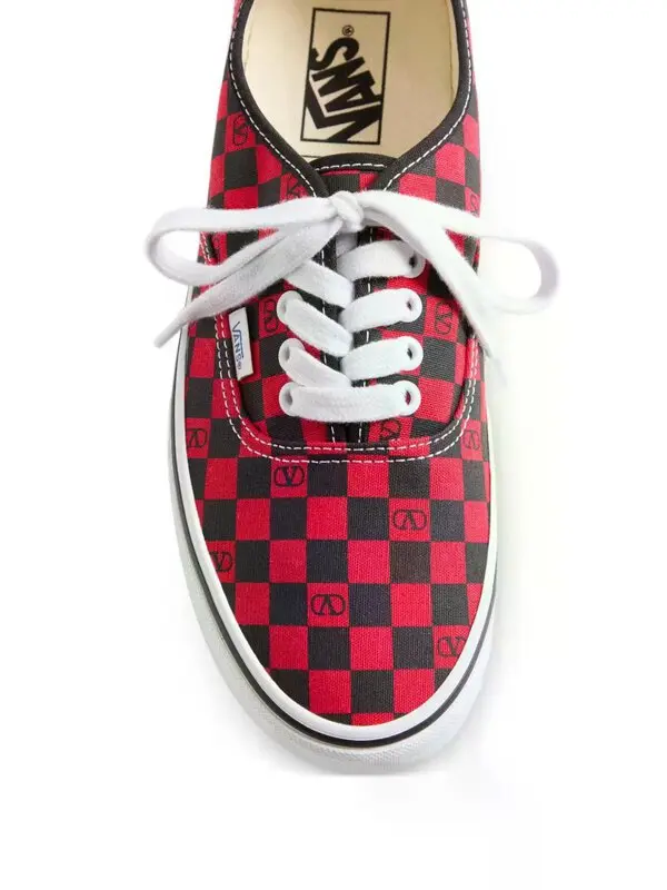 Valentino Garavani Vans X Checkerboard Sneakers - Red