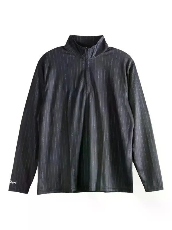 MALBON Pinstriped Performance Sweatshirt