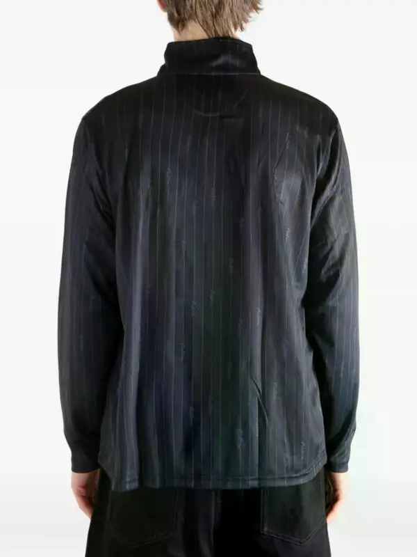 MALBON Pinstriped Performance Sweatshirt