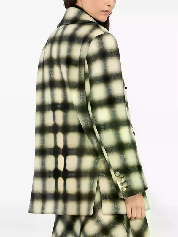 Liu Jo Chequered Single-breasted Jacket