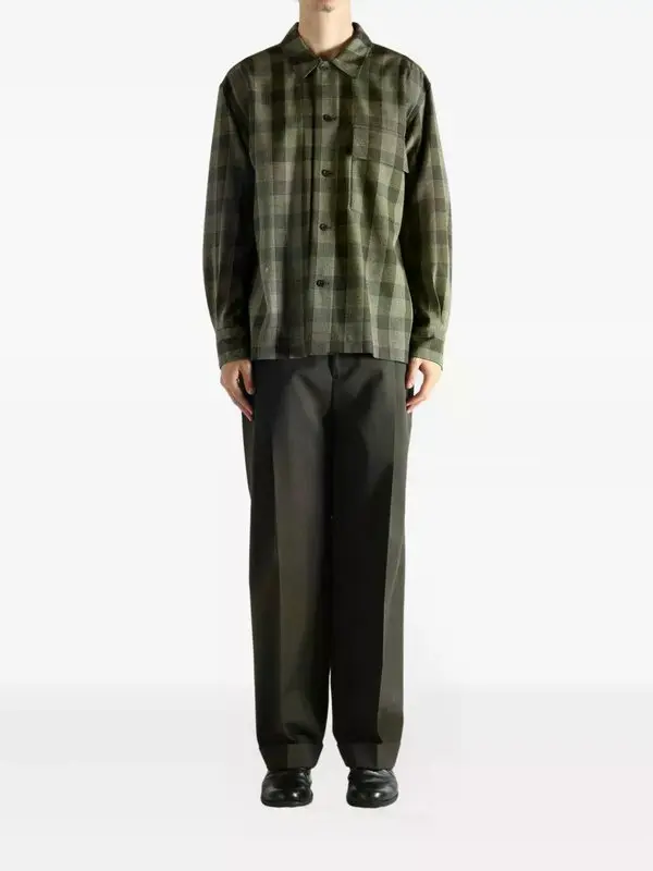 MARGARET HOWELL Checked Overshirt - Black