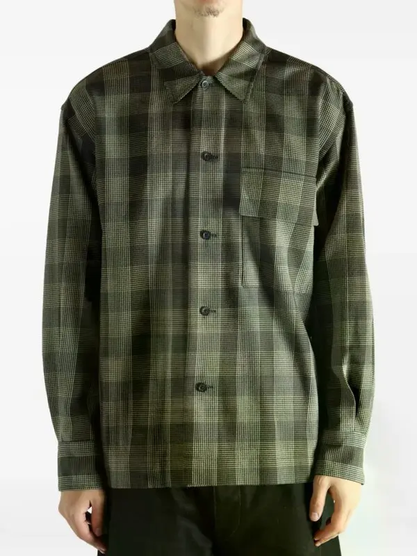 MARGARET HOWELL Checked Overshirt - Black