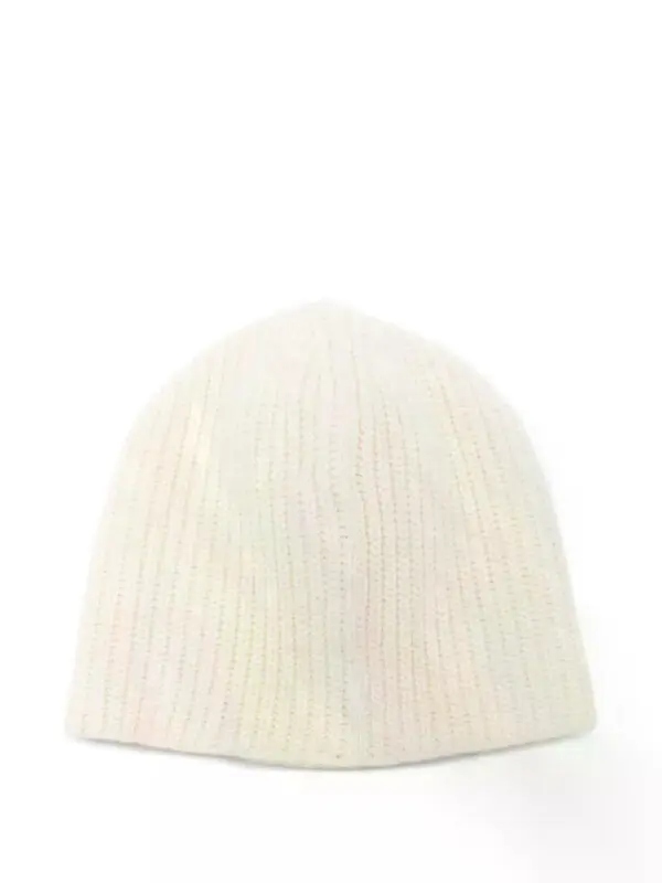Jacquemus Ribbed Beanie - White