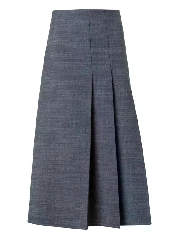 Akris Pleated A-line Skirt
