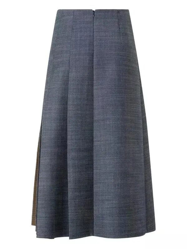 Akris Pleated A-line Skirt