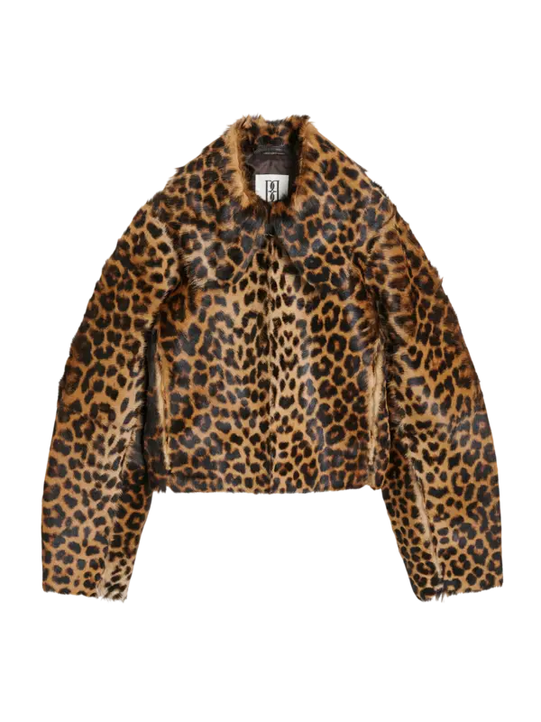 BY MALENE BIRGER Rowani Shearling Calf Jacket - Leopard