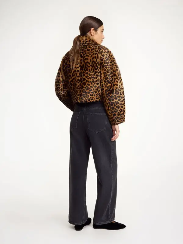 BY MALENE BIRGER Rowani Shearling Calf Jacket - Leopard