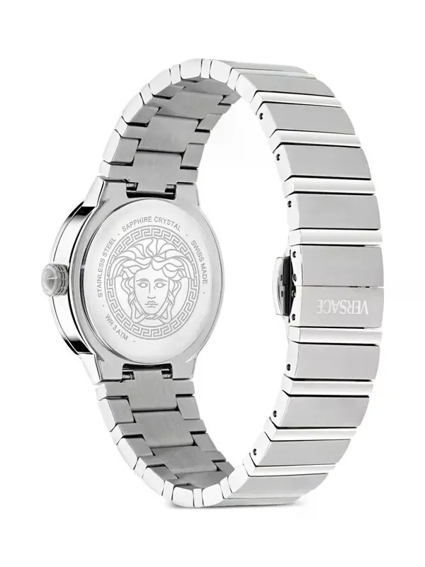 Versace 33mm Striped-dial Watch - Red