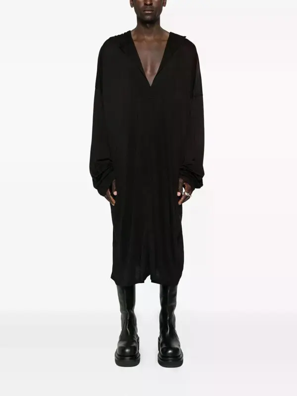 Rick Owens V-neck Wool-blend Sweatshirt