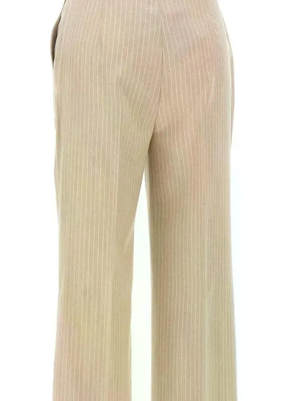 Max Mara Pinstripe Pleated Trousers