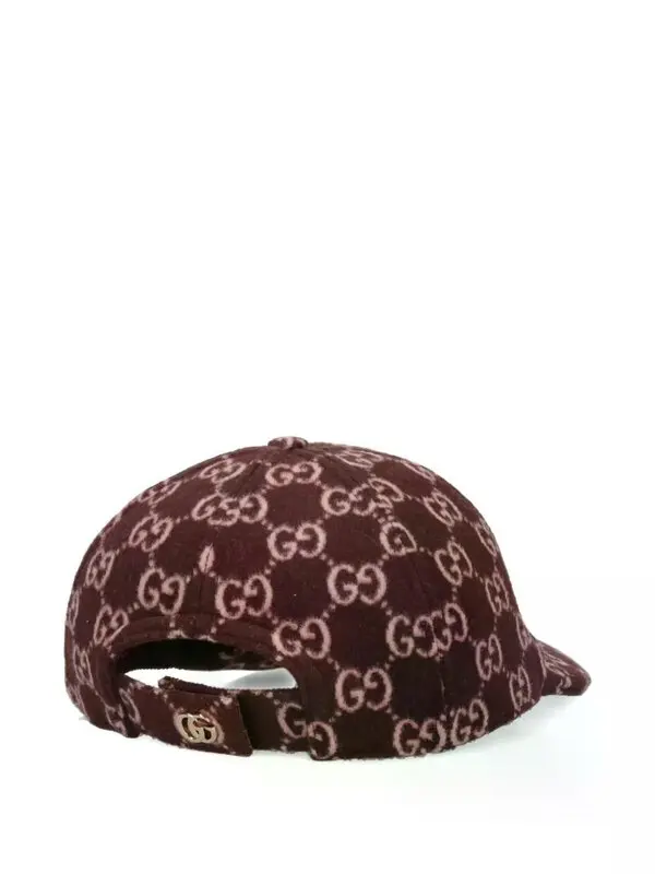Gucci Brown Monogram Cap with Red Accent Gucci Monogram Web Baseball Hat L Pink 241896 – FASHIONPHILE main image 4