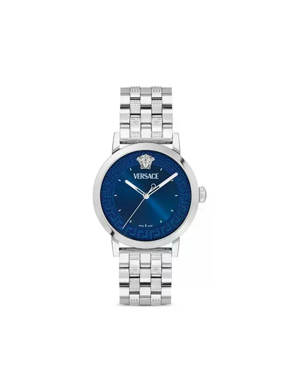 Versace Watch With Stainless Steel Band - Blue