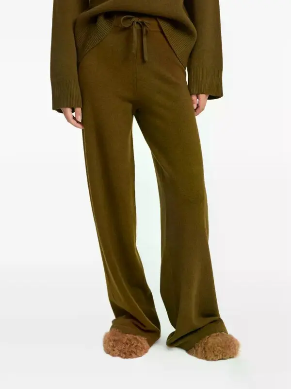 YVES SALOMON Knit Wide-leg Trousers