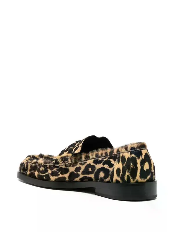 JIL SANDER Leopard-print Loafers