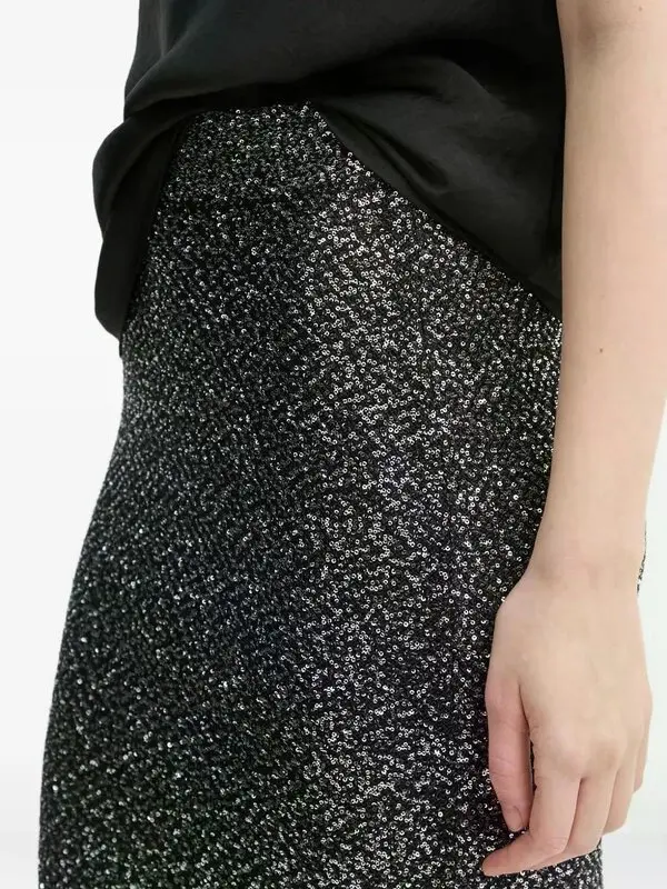 A.L.C. Lurex-knit Midi Skirt - Grey