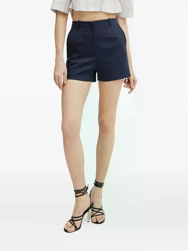 Patrizia Pepe Logo-plaque High-waisted Shorts