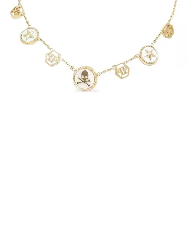 Philipp Plein Skull And Star Charm Necklace