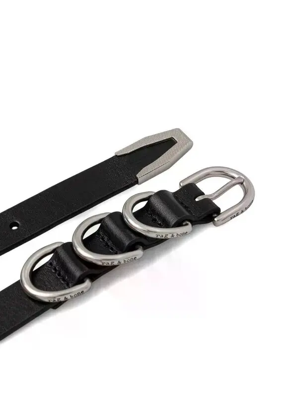 Rag & Bone Leather Triple-ring Belt