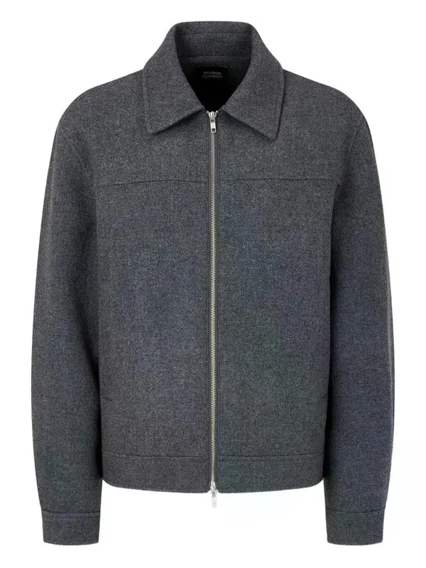 STUDIO TOMBOY Zip-up Wool Jacket - Grey