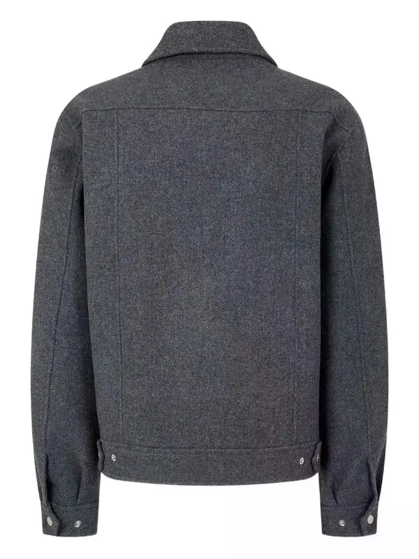 STUDIO TOMBOY Zip-up Wool Jacket - Grey