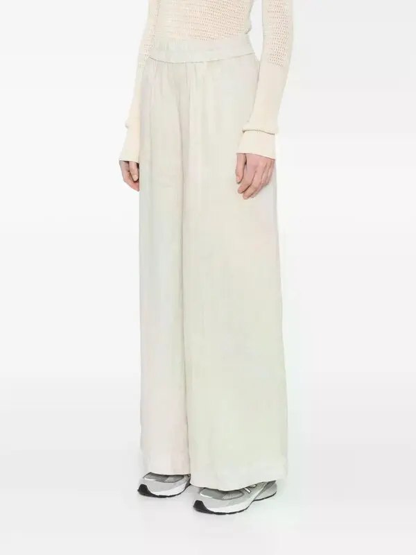 JAMES PERSE Linen Wide-leg Trousers - Neutrals