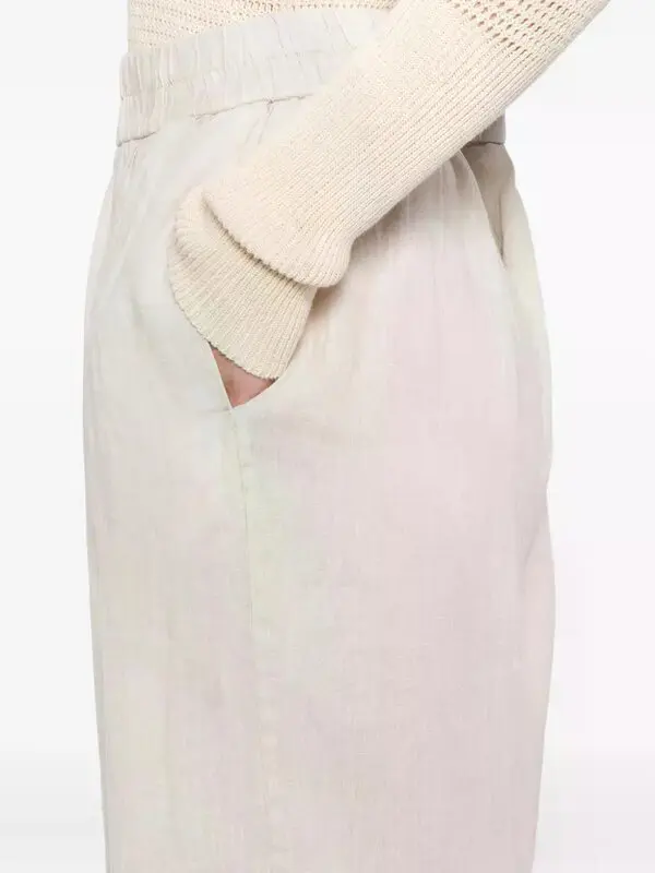 JAMES PERSE Linen Wide-leg Trousers - Neutrals