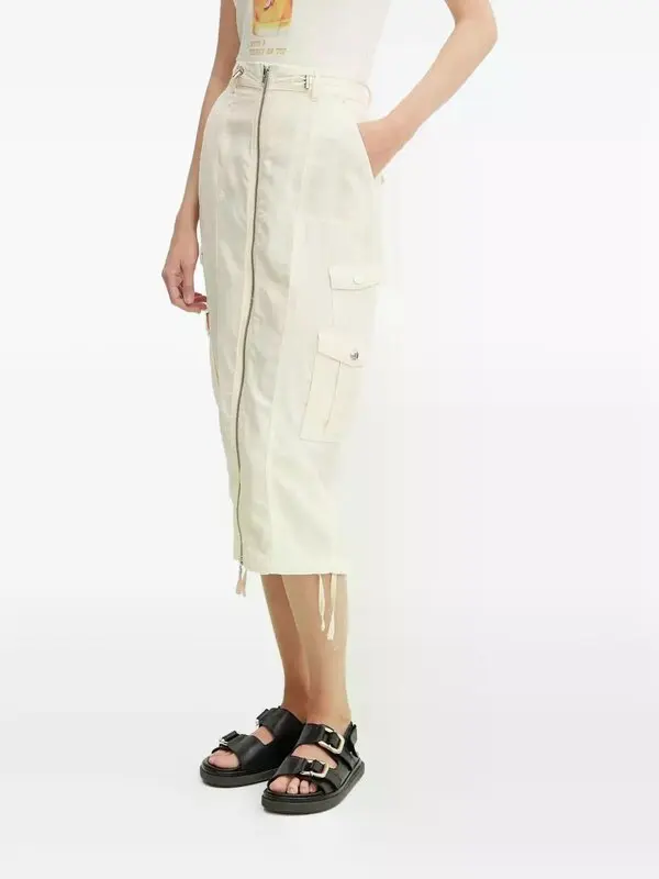 Guess Cargo Skirt With Zip-front