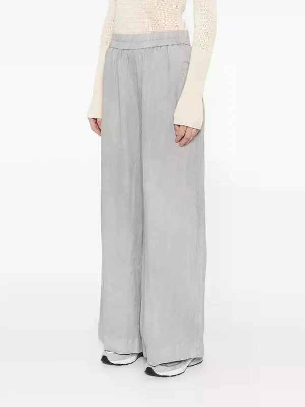 JAMES PERSE Wide-leg Linen Trousers - Grey