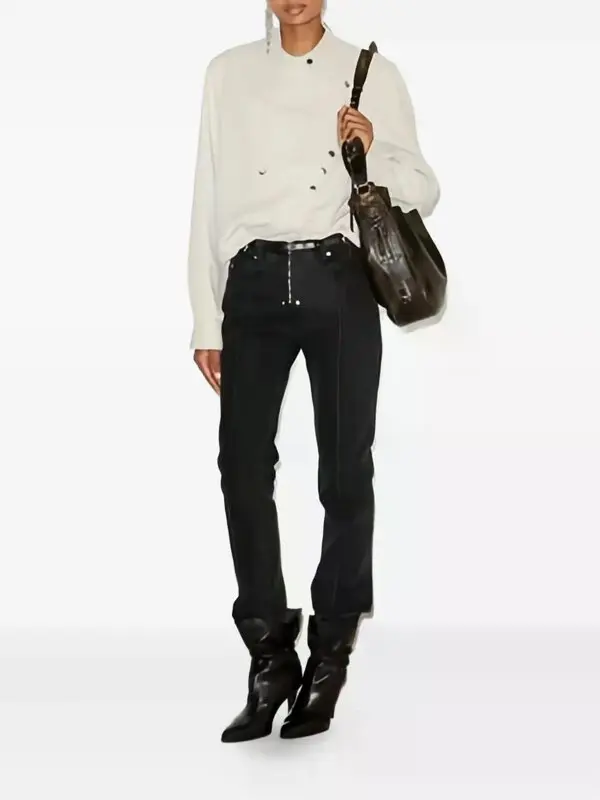 Isabel Marant Étoile Silviana Zip-detail Trousers - Black