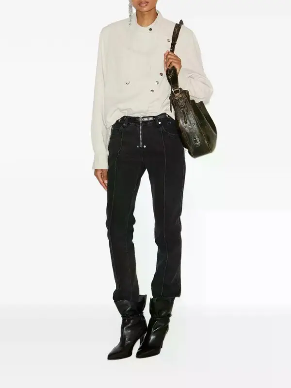 Isabel Marant Étoile Silviana Zip-detail Trousers - Black